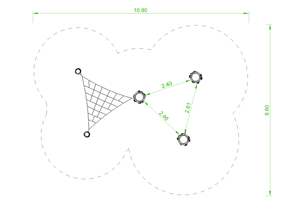 Climbing Tree / Triangular Net Unit - 2.043 | The Children's Playground ...