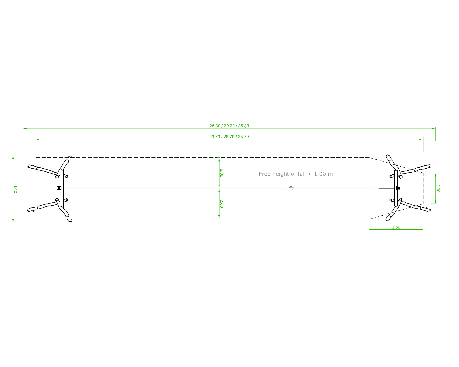 Cable rider with hill - 4.081 | The Children's Playground Company