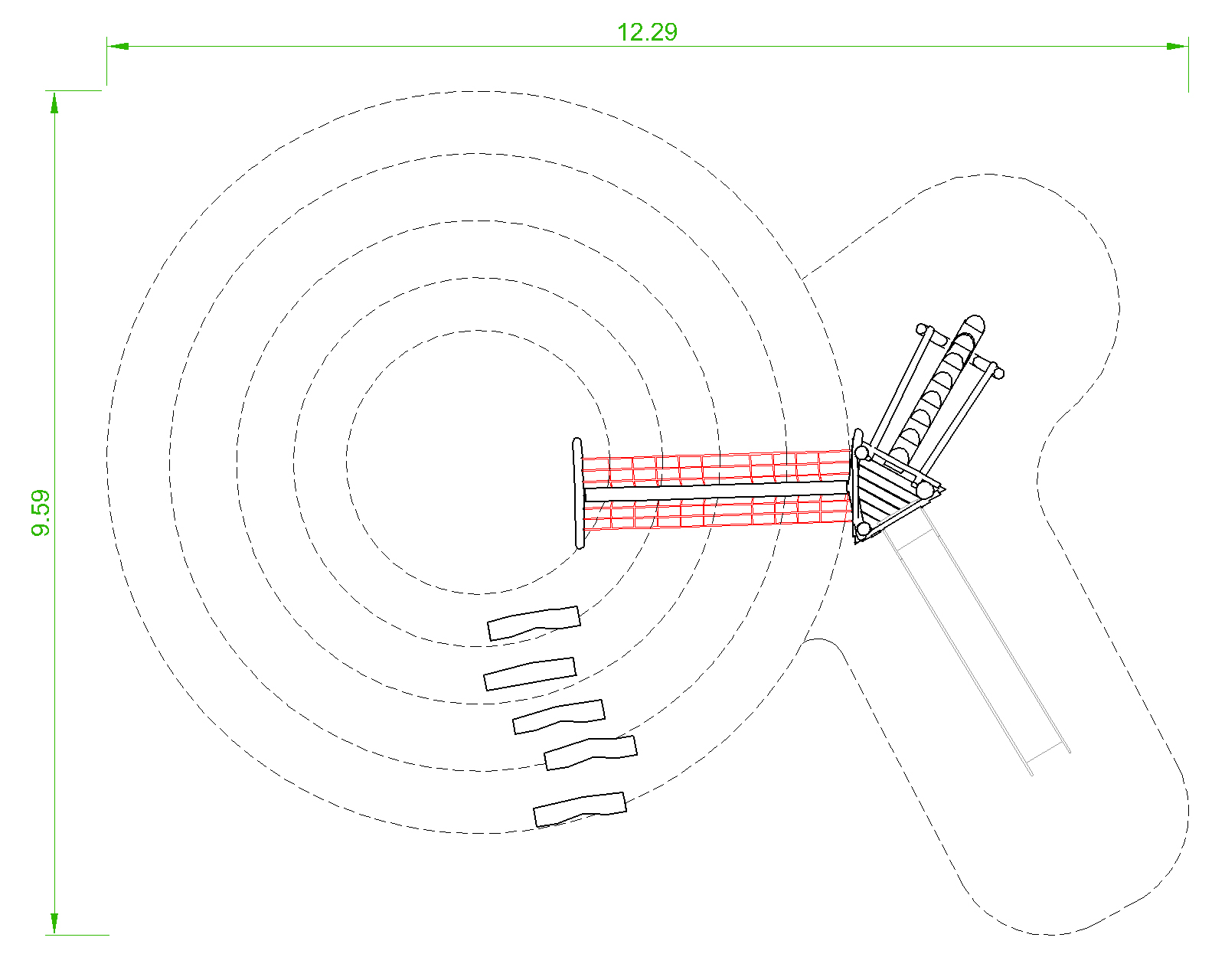 3-Cornered Platform for hill | The Children's Playground Company