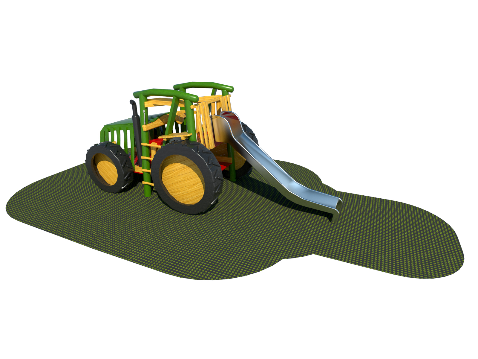 Tractor with slide | The Children's Playground Company