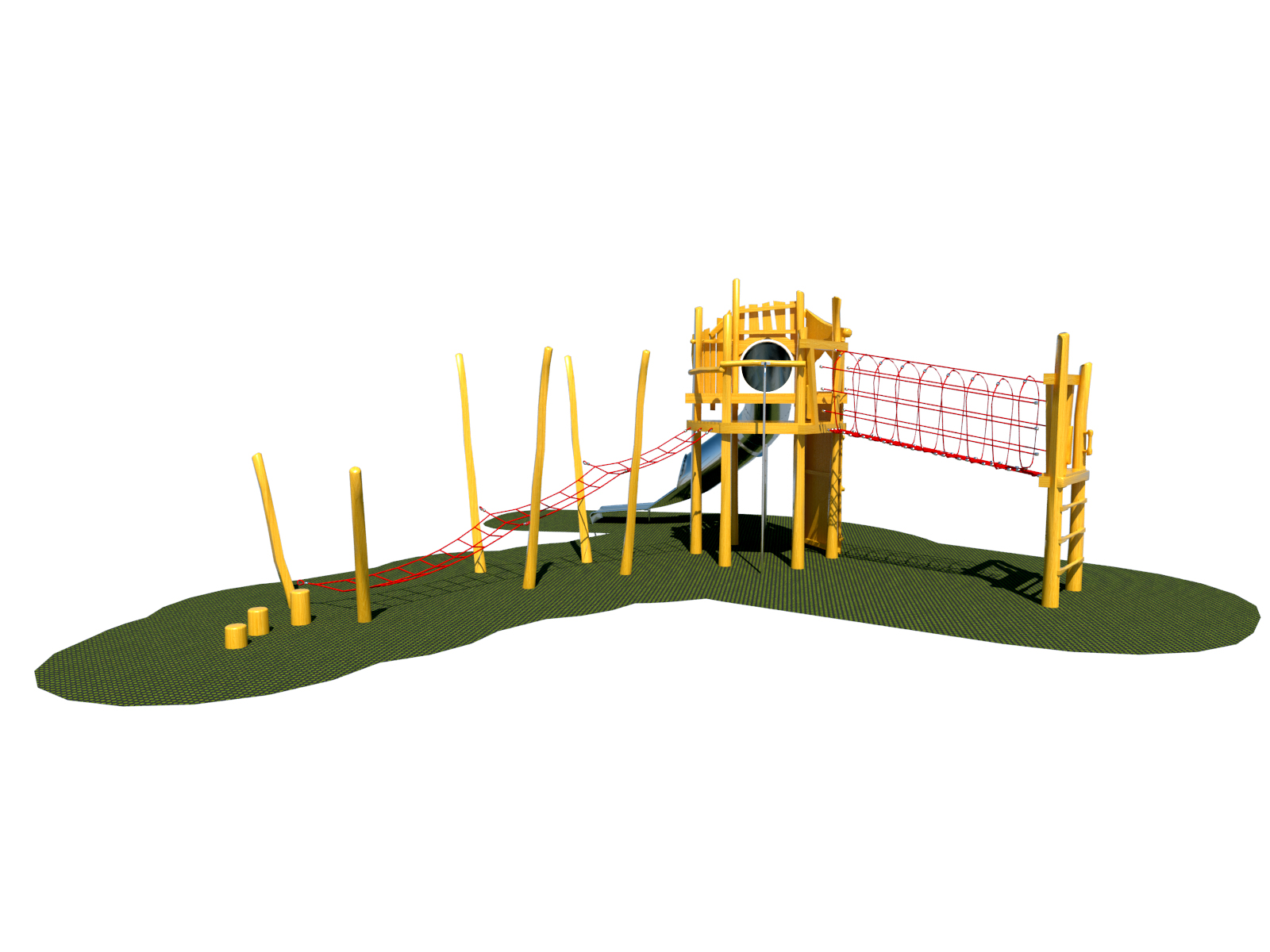Play tower with Tubular slide | The Children's Playground Company