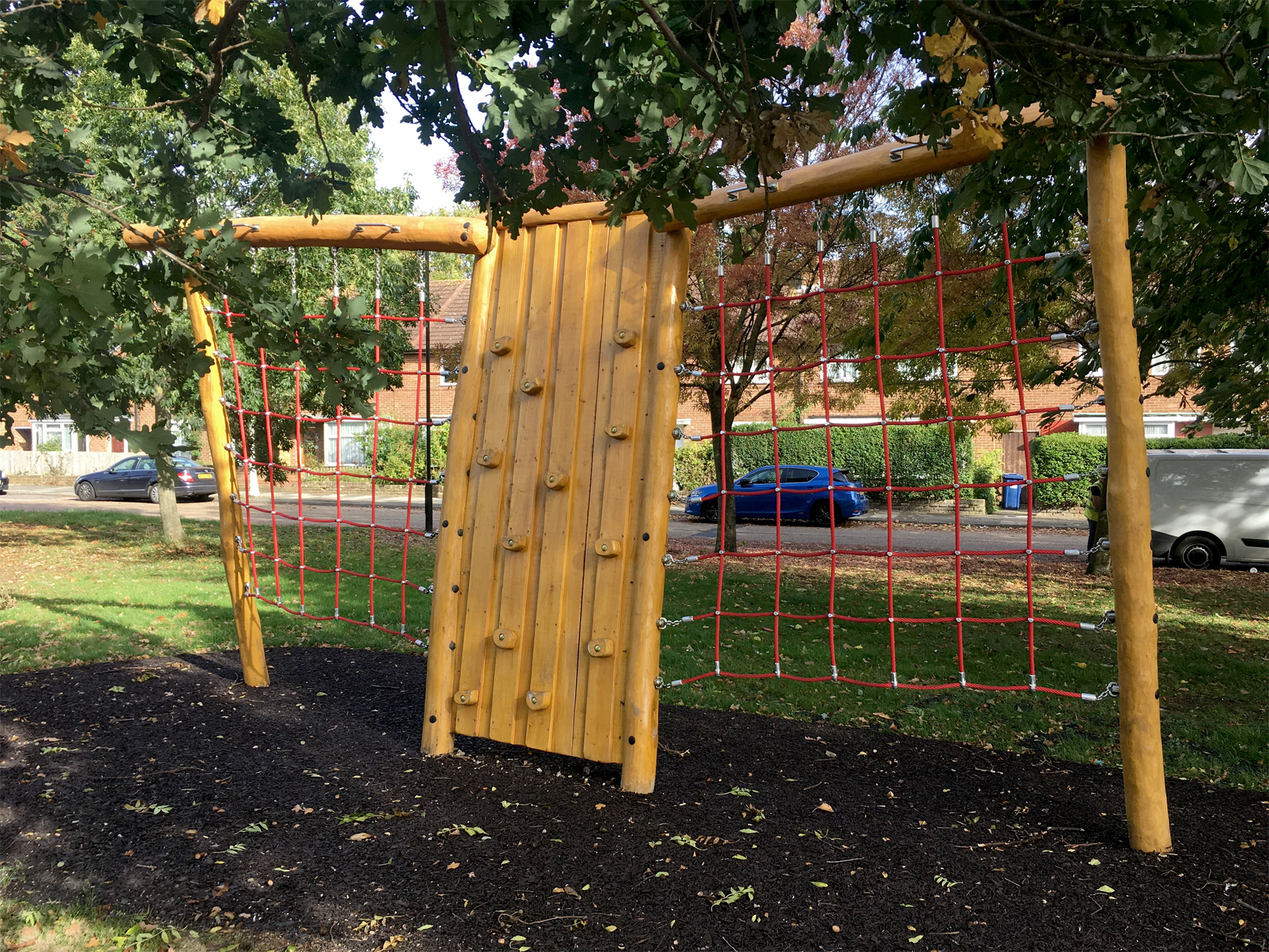 Traverse Unit with Climbing Wall | The Children's Playground Company