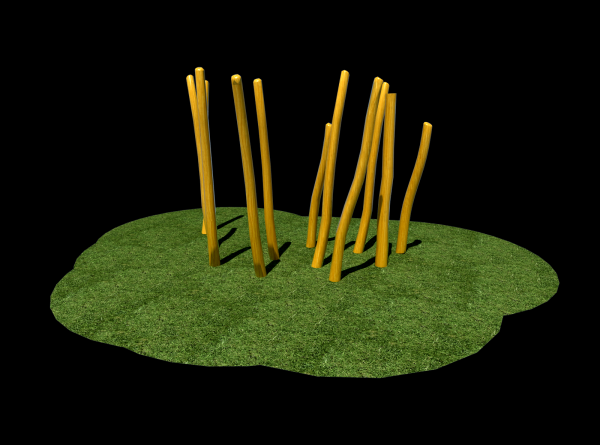 Log labyrinth | The Children's Playground Company