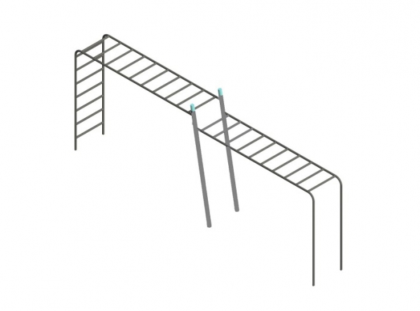 Horizontal Ladder double | The Children's Playground Company